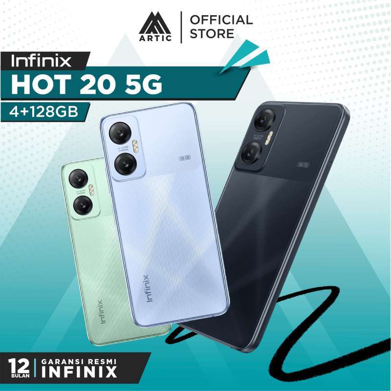 Promo Infinix Hot 20 5G 4/128 RAM 4 ROM 128 GB 4GB 128GB Android - 4 ...
