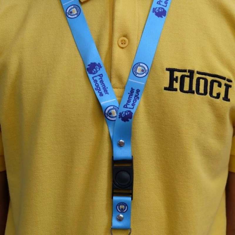 Jual Lanyard Premier League X Manchester City / Bisa Satuan Custom Di ...