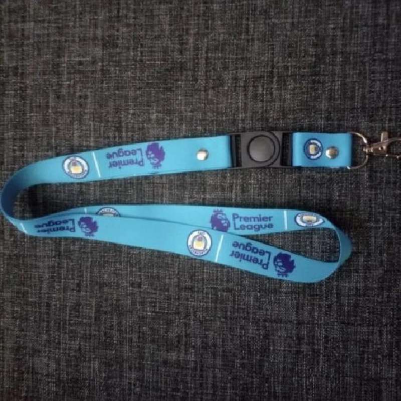 Jual Lanyard Premier League X Manchester City / Bisa Satuan Custom Di ...