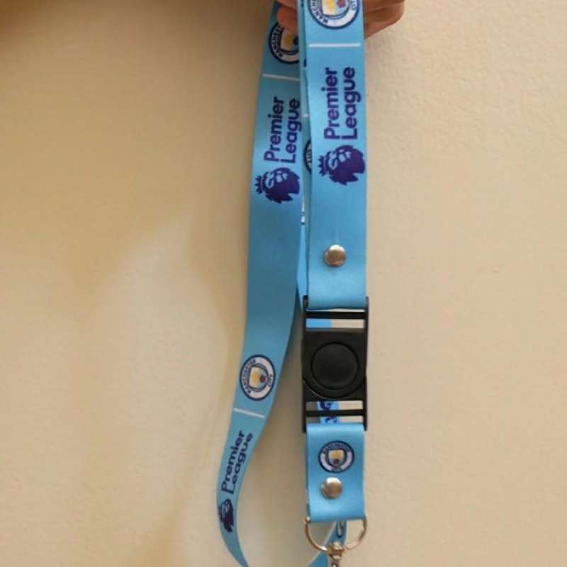 Jual Lanyard Premier League X Manchester City / Bisa Satuan Custom Di ...