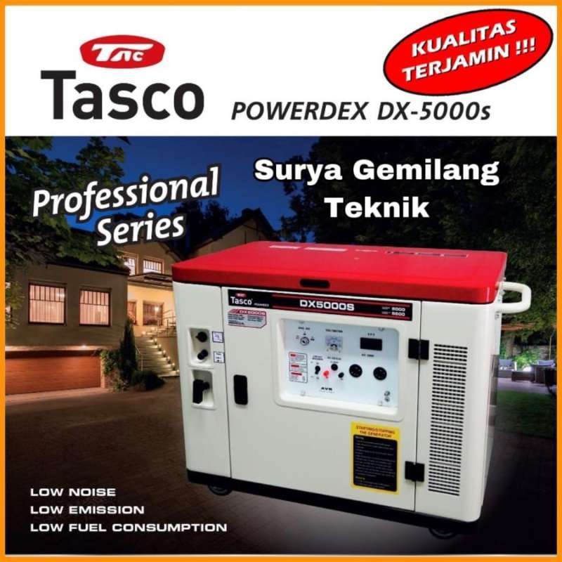 Jual Genset Generator Silent Tasco Powerdex DX-5000S Mesin Genset ...