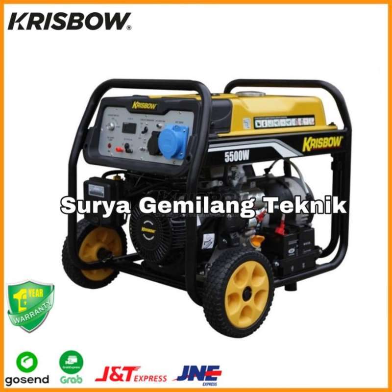 Jual Genset Krisbow 5500W Generator Gasoline Listrik Genset Bensin ... Jual Genset Krisbow 5500W Generator Gasoline Listrik Genset Bensin ...