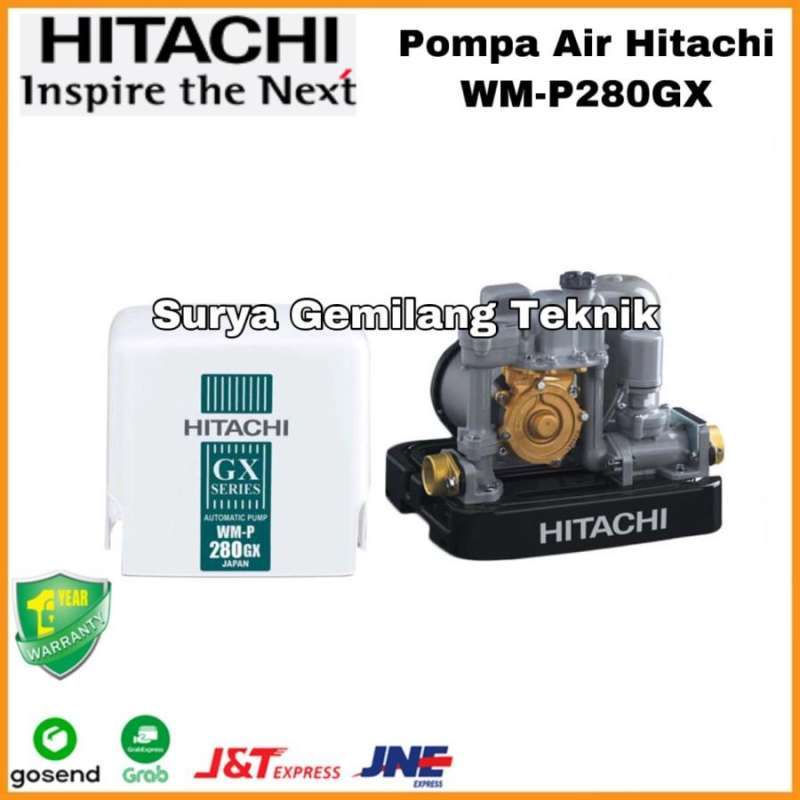 Jual Pompa Air Hitachi WM-P 280 GX Pompa Booster Pump Pompa Pendorong ...