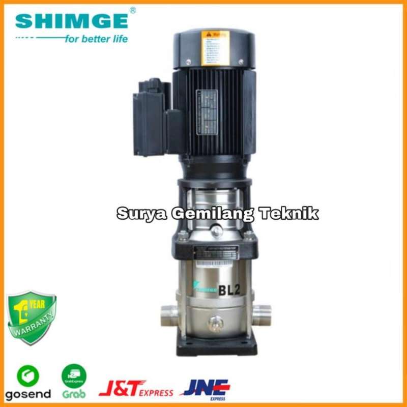 Jual Pompa Booster Membrane RO SHIMGE BL 2-22 Vertical Multi-Stage Car wash di Seller Surya ...