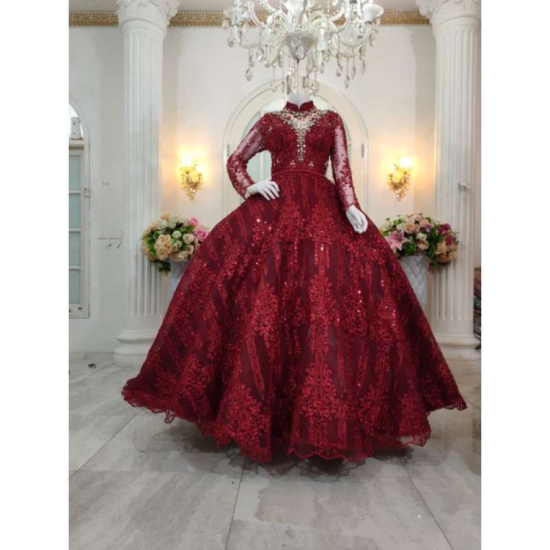 Promo Baju Pakaian Gaun Pengantin Busana Pernikahan Wanita Gown Dress ...
