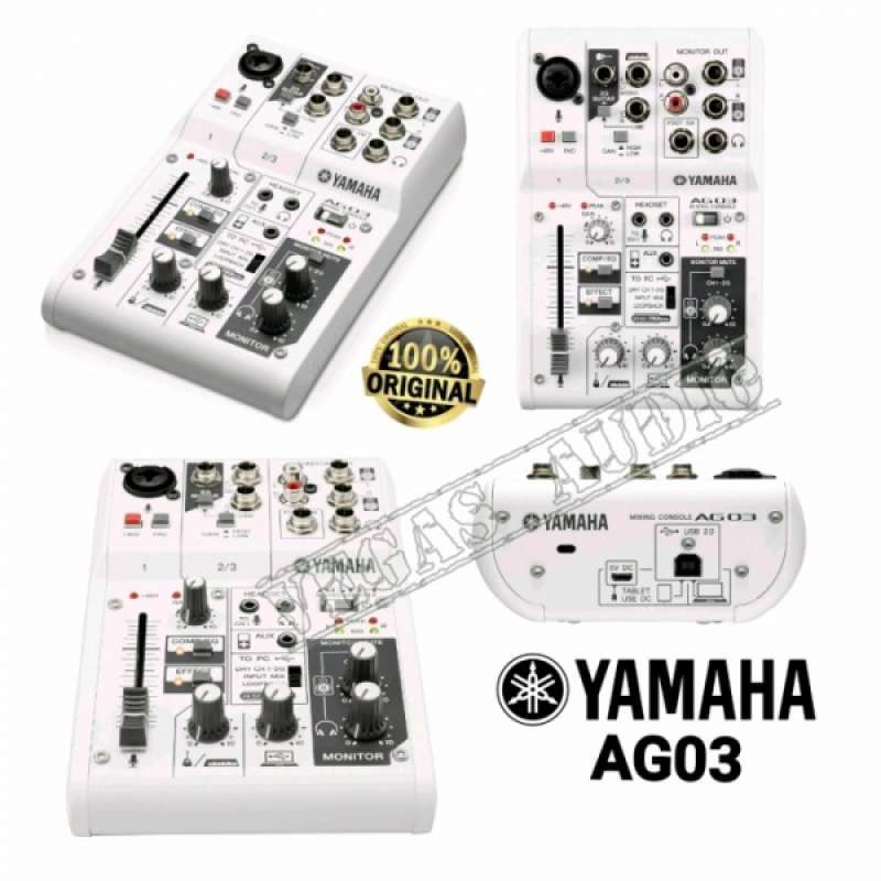 Promo Yamaha Ag03 Mixer Audio 3Channel With Usb Interface Diskon 15% di Seller Tabriiz Shop ...