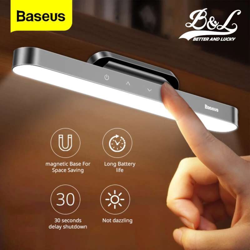 Promo Baseus Lampu Led Meja Baca Dimming Magnetic Base Charging Desk ...