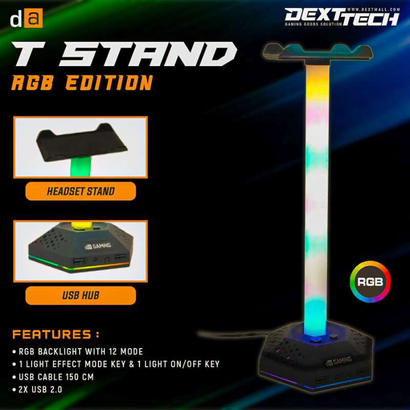Jual Digital Alliance T RGB Led Gaming Headset Stand di Seller DEXT ...
