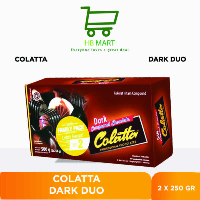Jual Colatta Compound Chocolate Dark Duo (Family Pack) Coklat Batang ...
