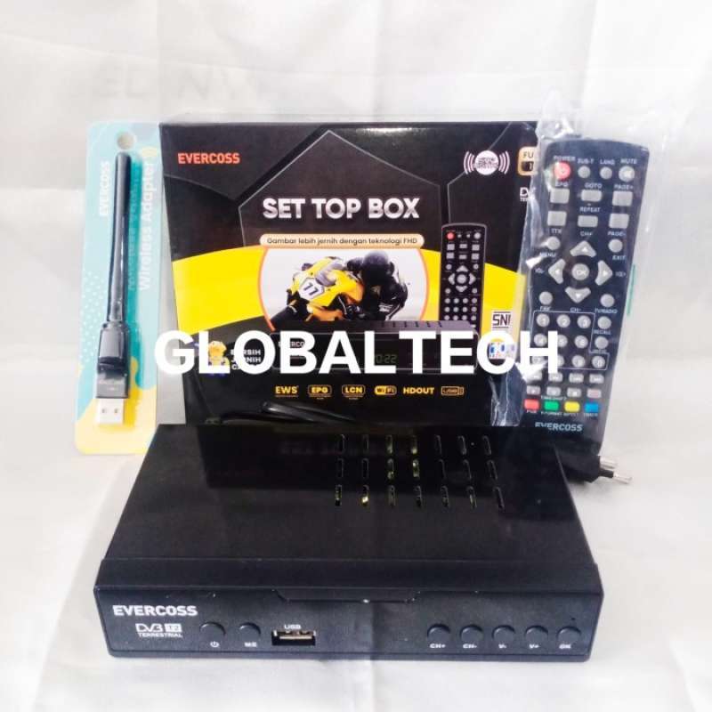 Jual EVERCOSS SET TOP BOX DVB-T2 TV Digital Full HD Wifi Youtube STB ...