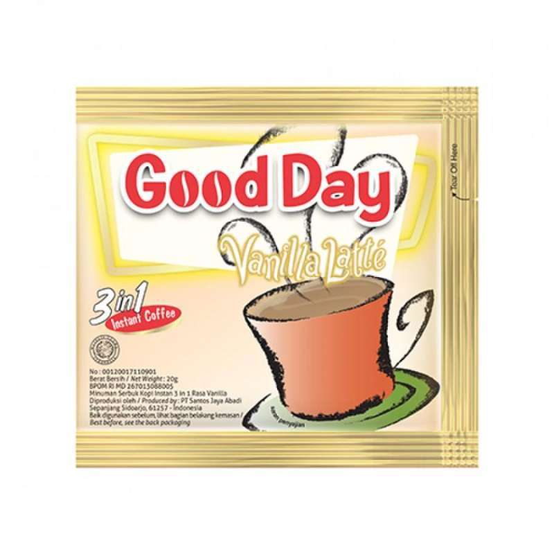 Jual Good Day 1 Renteng 10 Pcs 20gr/Kopi Sachet/Coffee/Kopi Susu ...