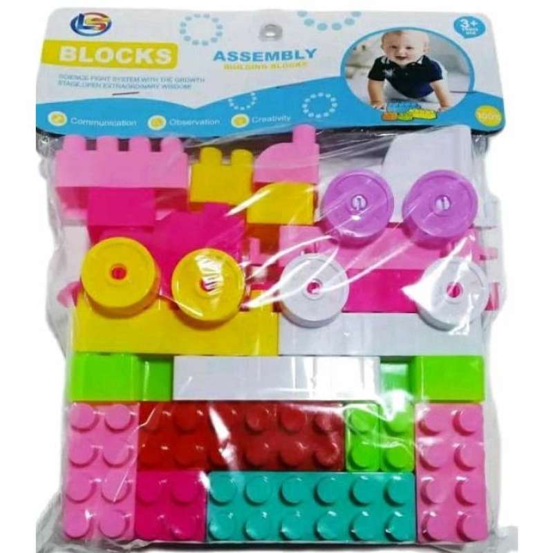 Jual Mainan Edukasi Menyusun Balok Susun Blok Susun / mainan koleksi ...