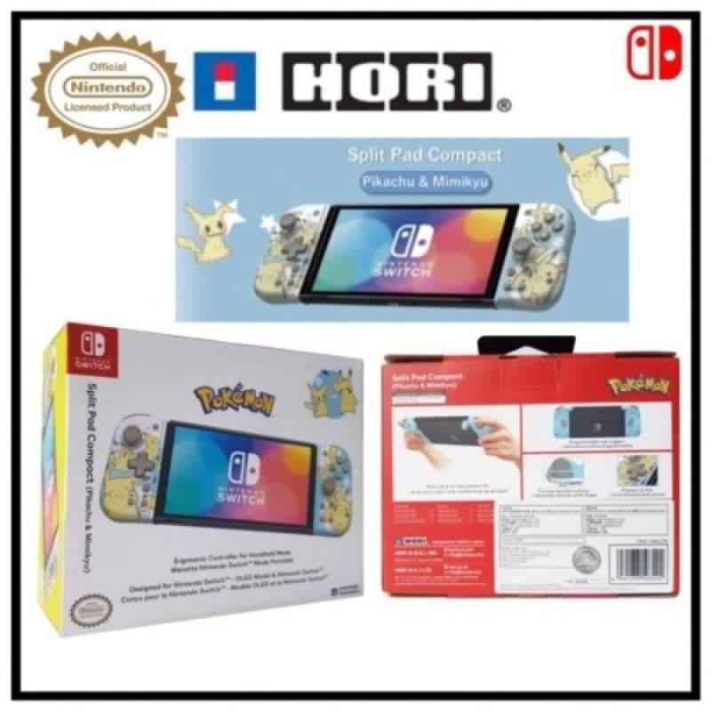 Jual Hori ORI Split Pad Compact Nintendo Switch OLED V2 Pikachu ...