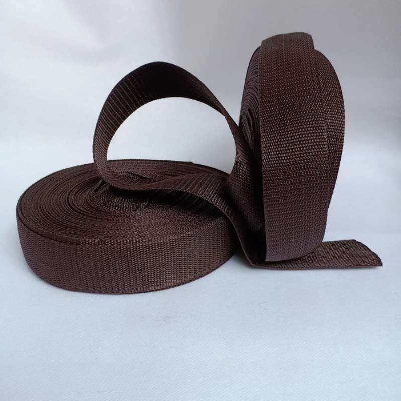 Jual Bisban coklat tua / ROLL tali tas 3,8cm X 25 yard di Seller Alfa ...