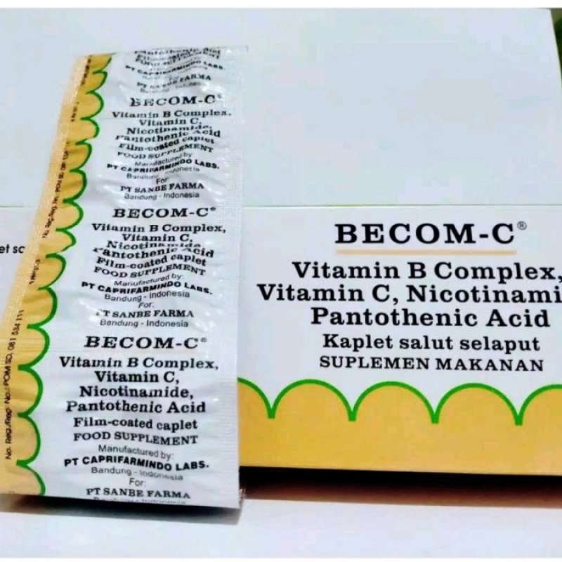 Promo BECOM C - Vitamin B kompleks dan Vitamin C (Harga per STRIP ...