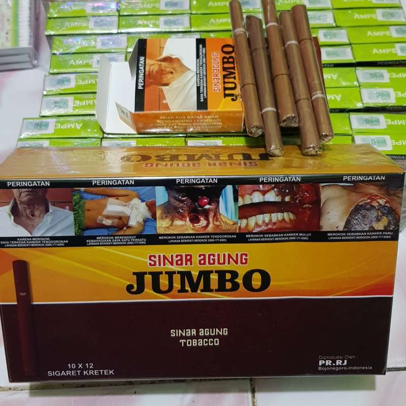 Promo JUMBO Sinar Agung coklat Rokok Kretek [1 slop / 10 bungkus / 12 ...