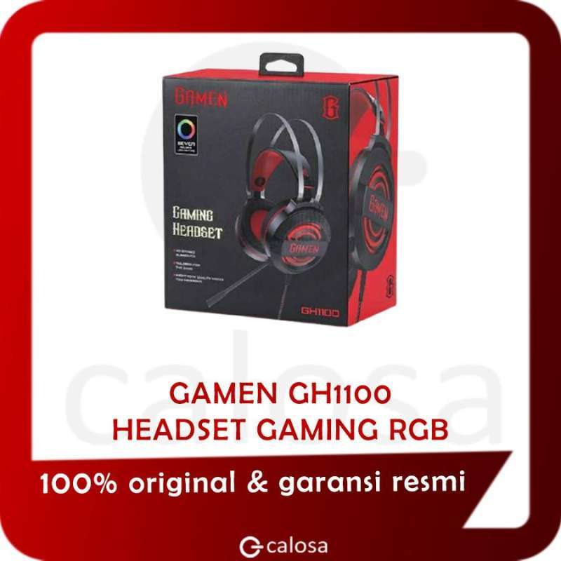 Jual GAMEN GH1100 HEADPHONE GAMING RGB ORIGINAL WIRED AUDIO HEADSET di ...