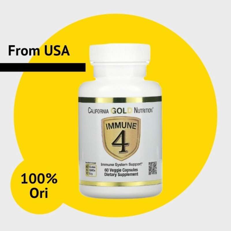 Promo California Gold Nutrition, Immune 4, Immune System Support, 60 ...