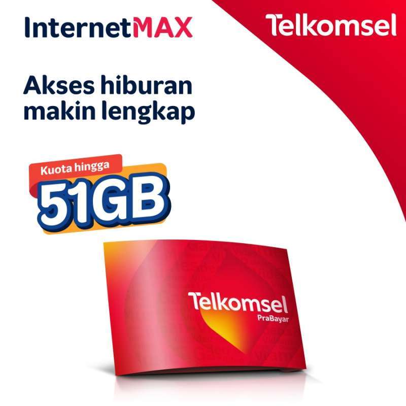 Jual Kartu Perdana Telkomsel - InternetMAX Hingga 51Gb / 30 Hari ...