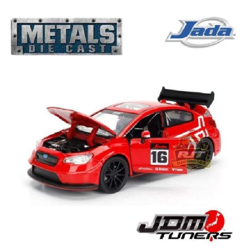 Jual Jada 1:24 2016 Subaru Wrx Sti Widebody Red Jdm Tuners Metals ...