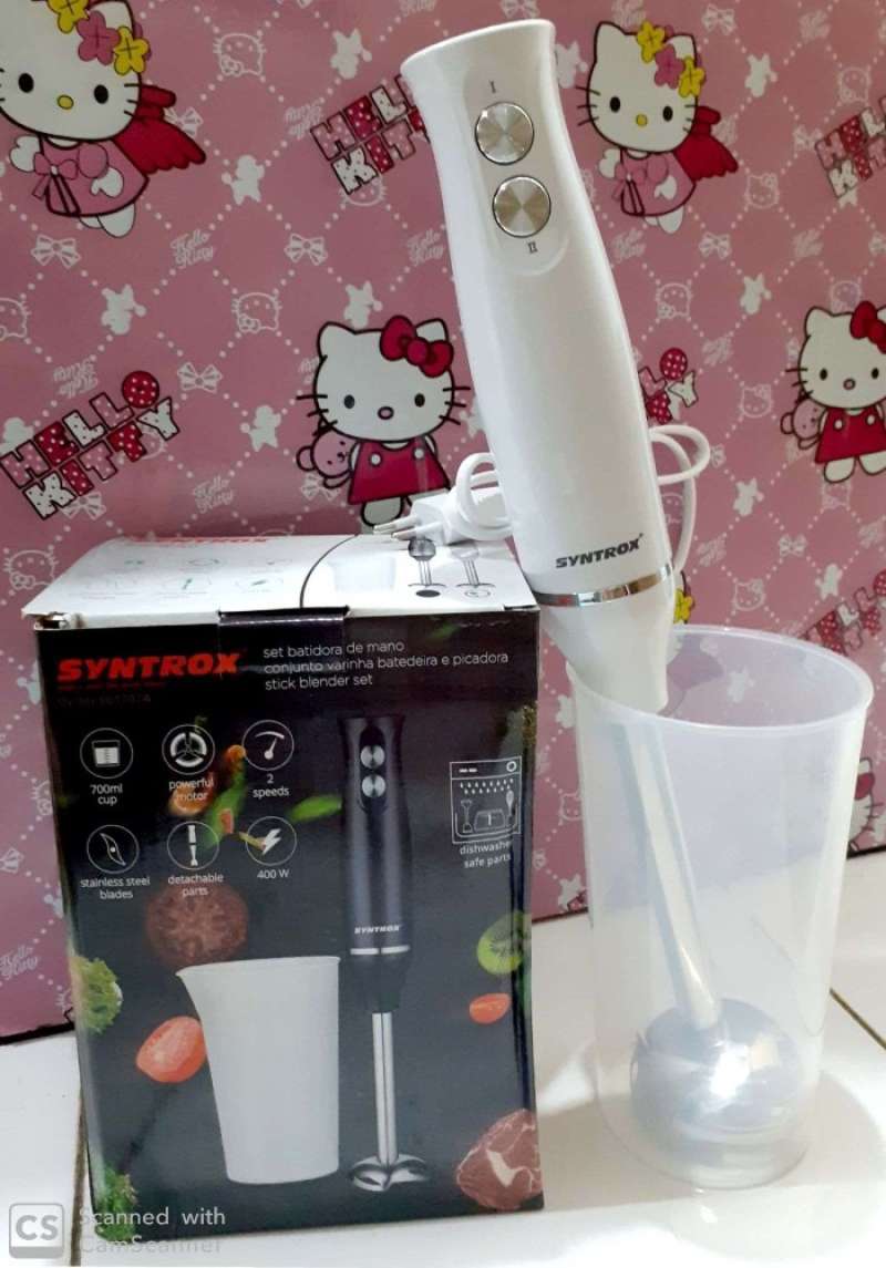Jual Alat blender tangan hand blender syntrox multi fungsi Plus Gelas ...