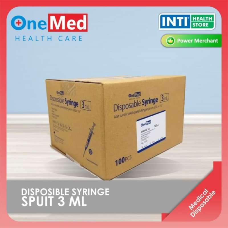 Jual ONEMED | Spuit 3cc | Syringe Onemed 3cc | Jarum Suntik 3cc di ...