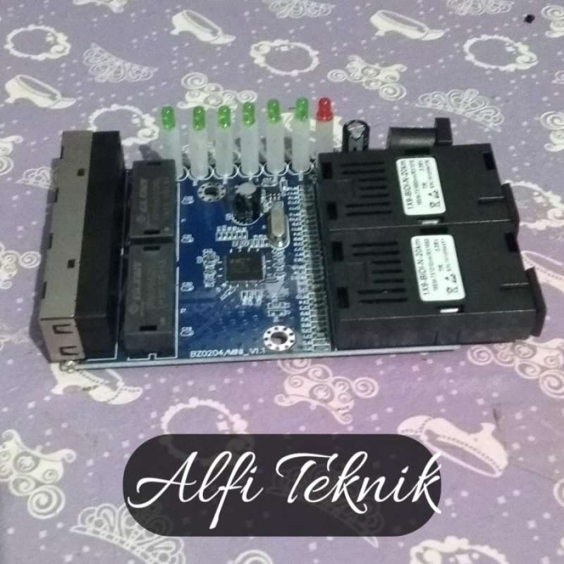 Promo Tanpa Merk Media Converter 2 Port FO 4 Port LAN PCB H Diskon 50% di Seller Tiktaktoe Store ...