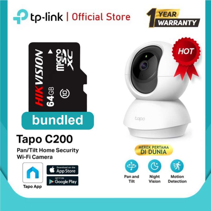 Jual TP-LINK Tapo C200/C100/C310 Pan/Tilt Home Security Wi-Fi IP Camera ...