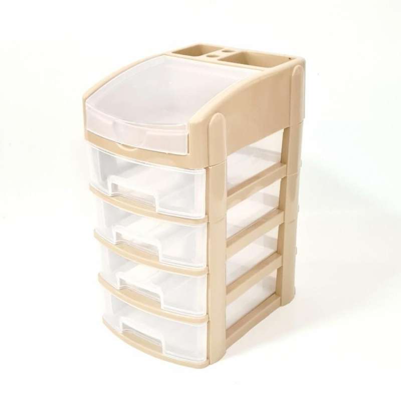 Jual Owl Rak Laci Mini Container Caroline Susun 4 + Tutup Di Seller ...