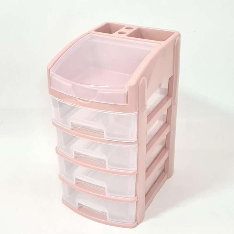 Jual Owl Rak Laci Mini Container Caroline Susun 4 + Tutup Di Seller ...