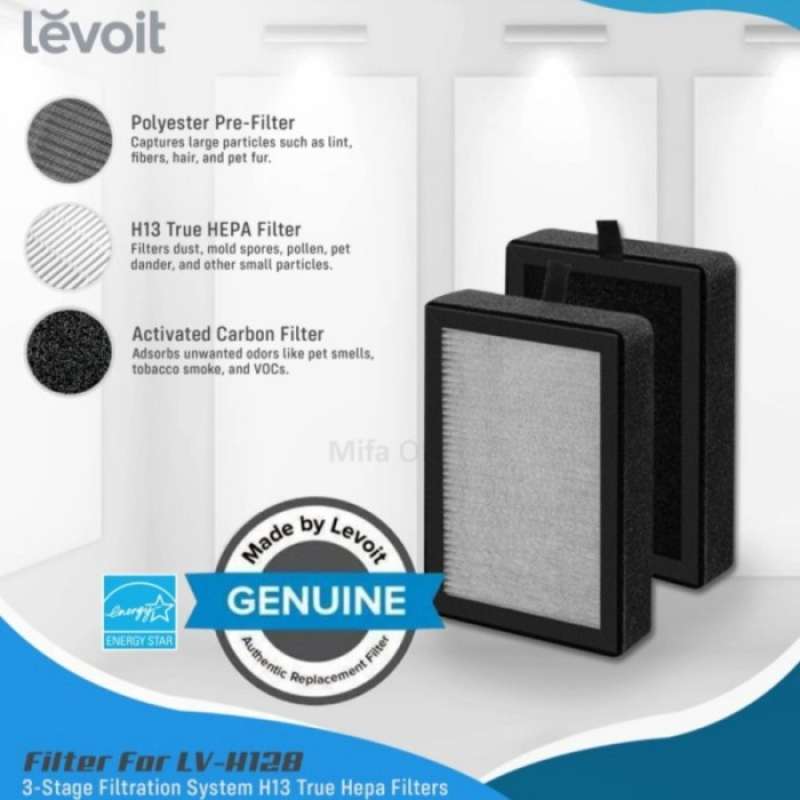 Promo Levoit Replacement Filter HEPA 13 for LV H128 Diskon 24% di ...