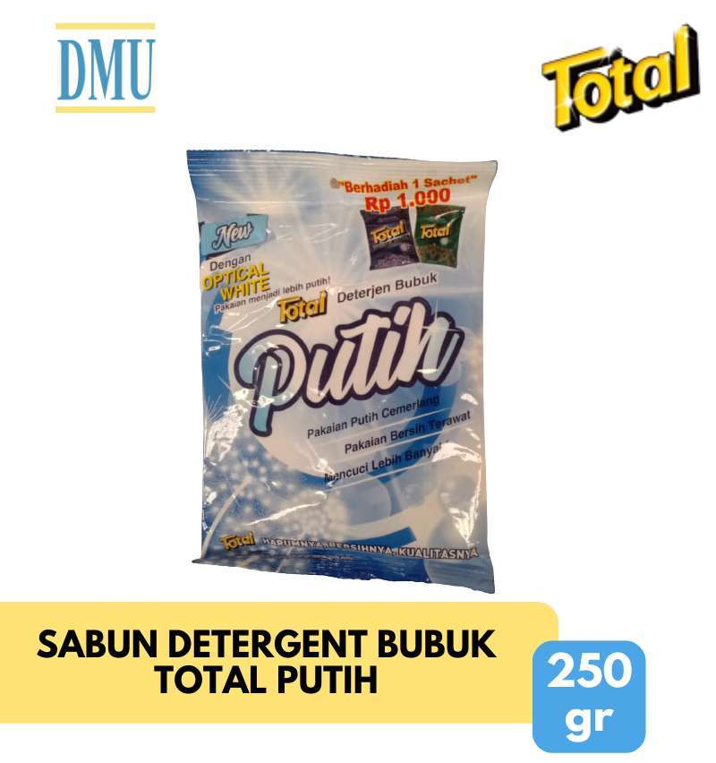 Promo Total Putih Detergent Bubuk [250 g] Diskon 15% di Seller DMU ...