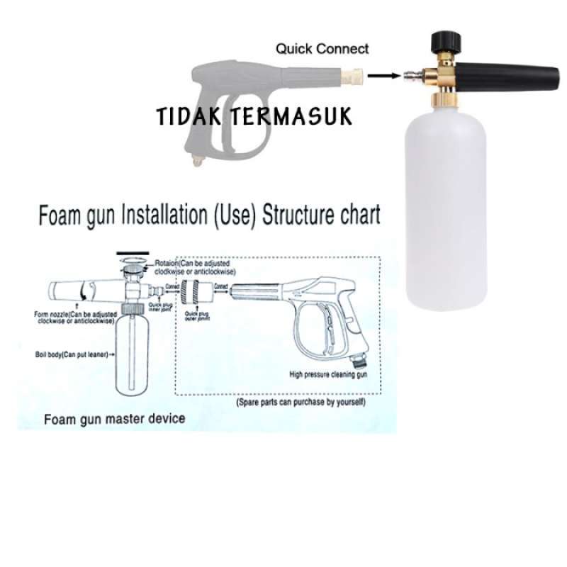 Jual Botol Gun Spray Sabun Alat Pencuci Mobil Motor Foam Car Wash Di ...