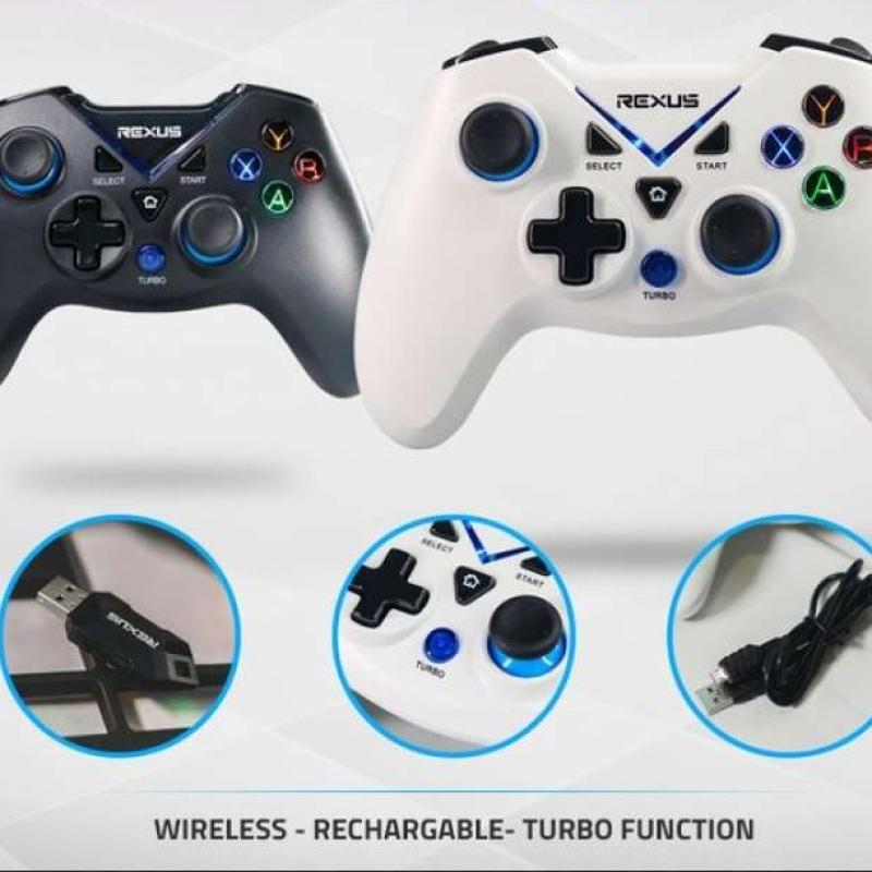 Jual Rexus Gladius GX100 White Putih Wireless Gamepad / Joystick ...