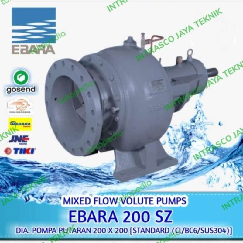 Jual Pompa Ebara 200 SZ (Mixed Flow Volute Pumps) Bare Pump di Seller Intrasco jaya teknik 2 ...