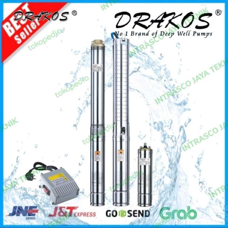 Jual Pompa Satelit Drakos 4 Dfs 8/10 - 1.5 Kw/ 220v Pompa Celup Sumur ...
