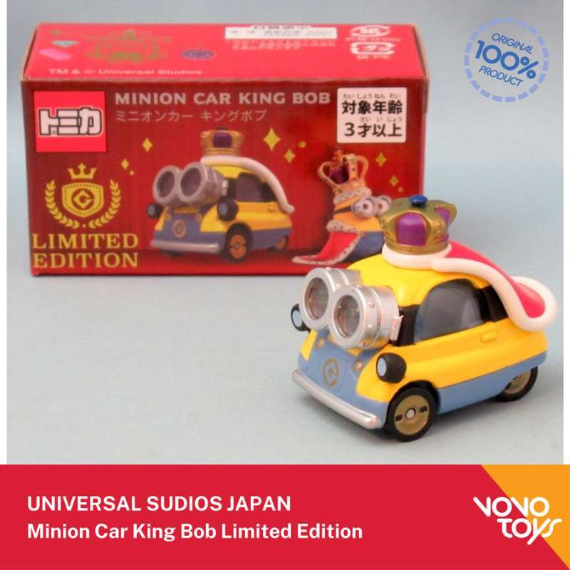 Jual Takara Tomy Universal Studios Japan Minion Car King Bob Limited ...