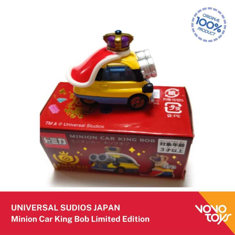 Jual Takara Tomy Universal Studios Japan Minion Car King Bob Limited ...