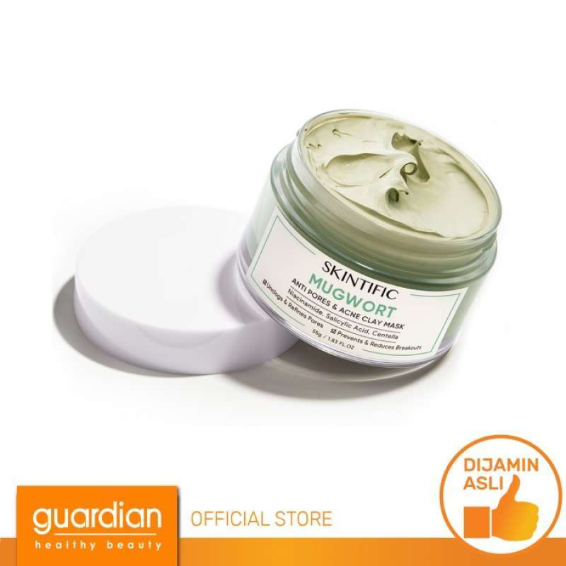 Jual SKINTIFIC Mugwort Mask Anti Pores & Acne Clay Mask 55g di Seller ...