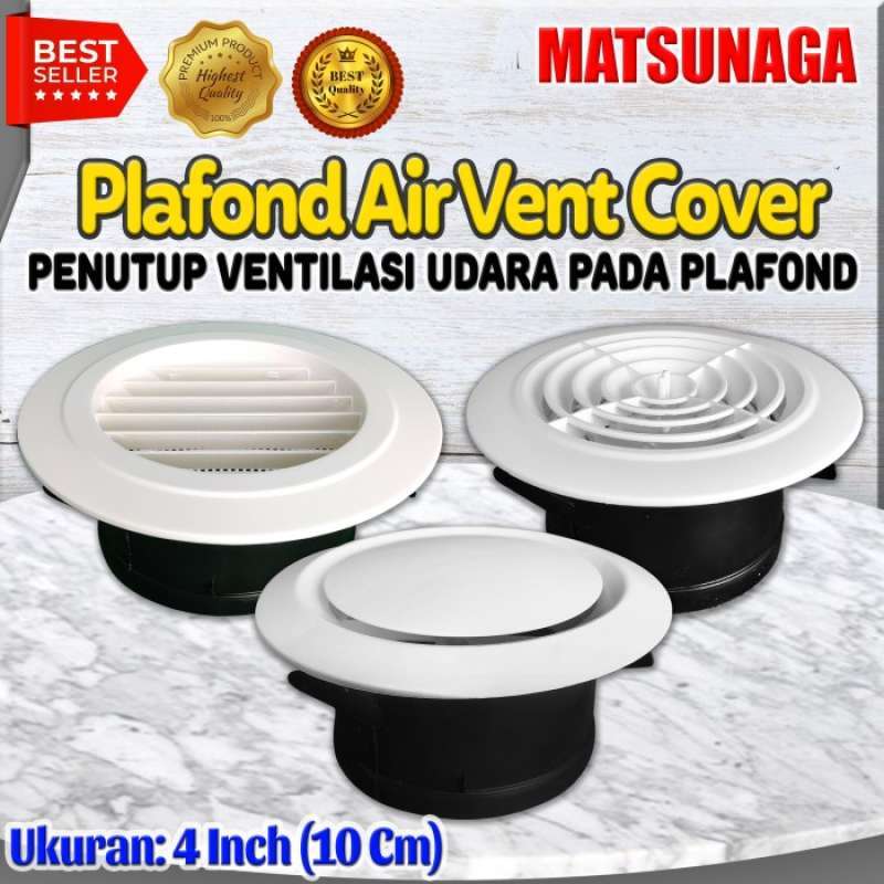 Promo MATSUNAGA 4 INCH GRILL PENUTUP INLINE DUCT BOOSTER FAN Diskon 50% ...