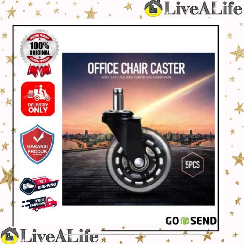 Promo Roda Kursi Kantor Rollerblade Caster 11 mm 5 PCS - Multicolor ...