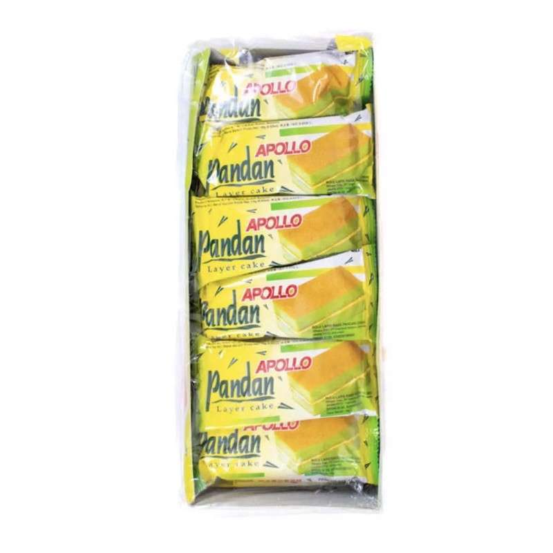 Jual apollo pandan bolu pandan isi 24 RASA PANDAN di Seller snack ...