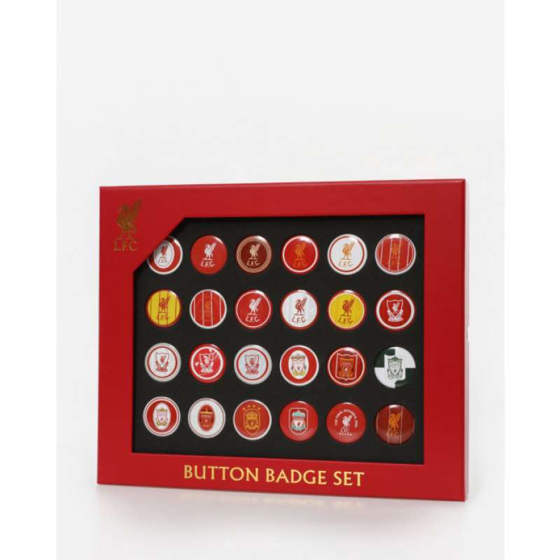 Promo Liverpool FC 24 Pack Badge Set, LFC Gift, Koleksi, Official ...