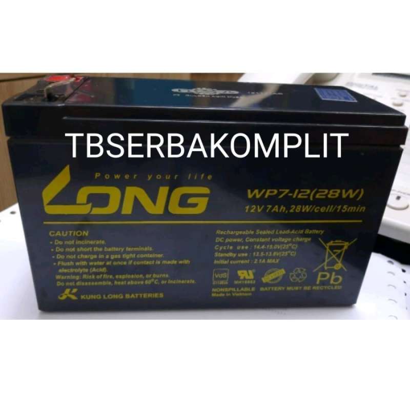 Promo Battery Aki LONG 12v 7A.H Batere Baterai 12 Volt 7 AH Accu 12v 7A ...