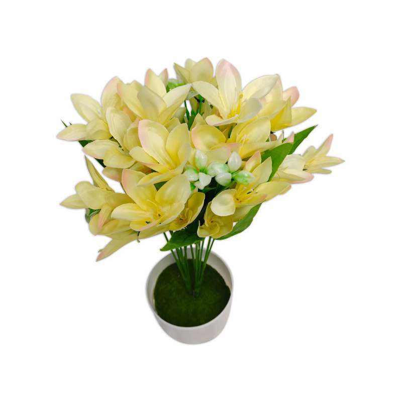 Jual Oem One-c548 Pot Bunga Hias Ornamen Bunga Lily Artificial Plastik ...