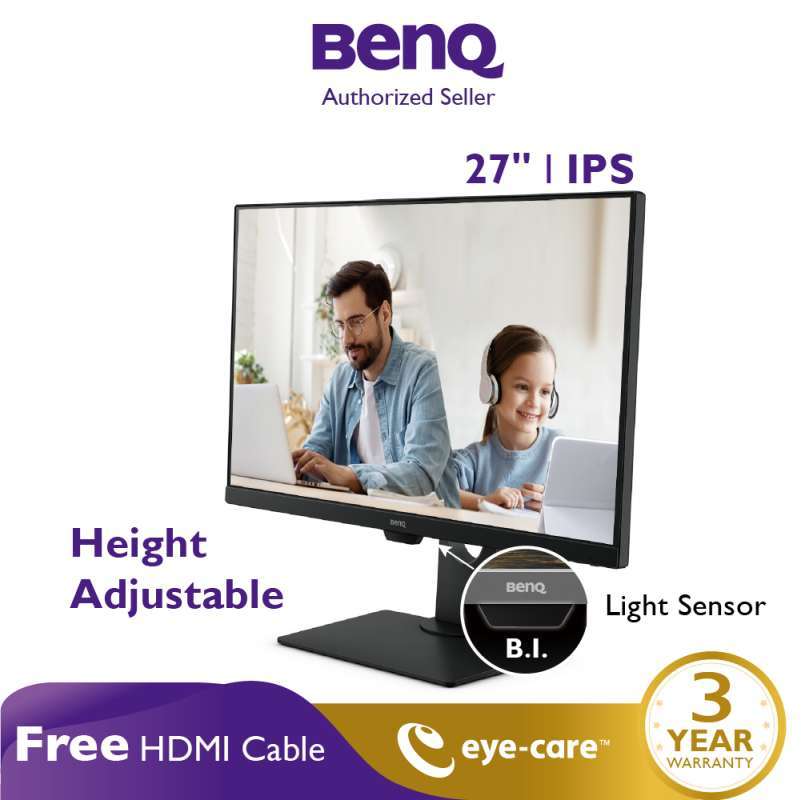 Promo Monitor 27inch BenQ GW2780T IPS Full HD Height Adjustable LED Eye ...