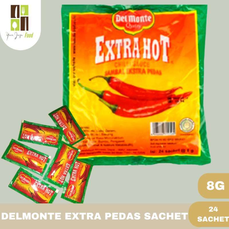 Jual Del Monte/delmonte Saus Sambal Sachet 24 Sachet 8g [Extra Hot/Saus ...