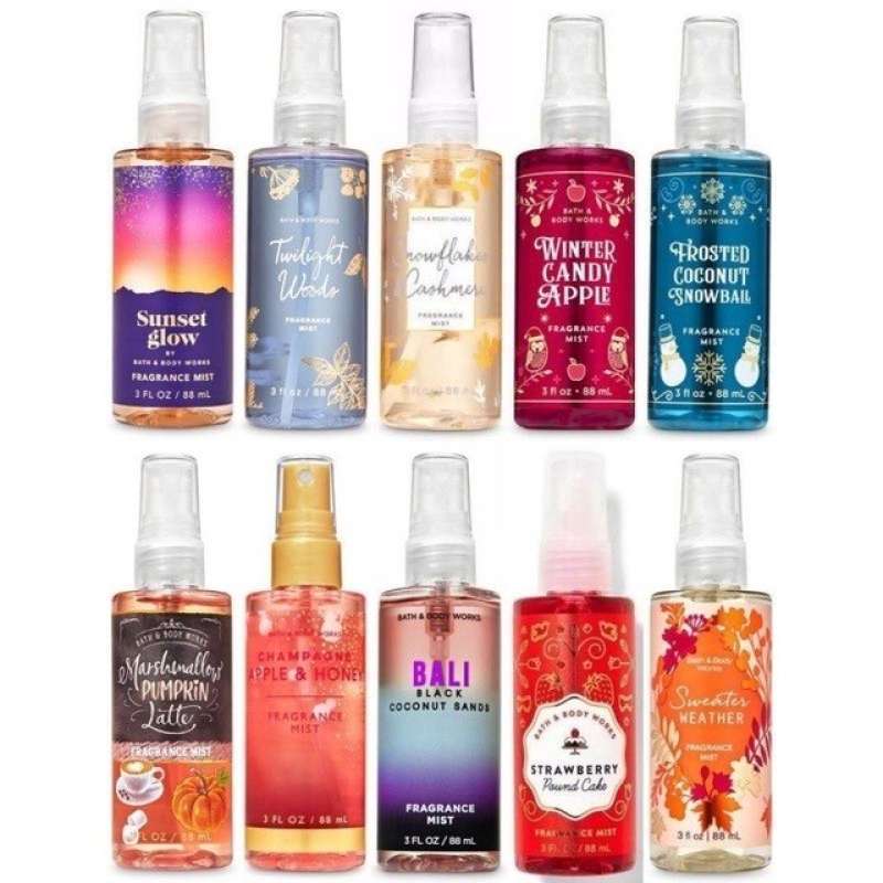 Jual BBW Bath & Body Works TRAVEL MIST 88 ml collection PART 2 - winter ...