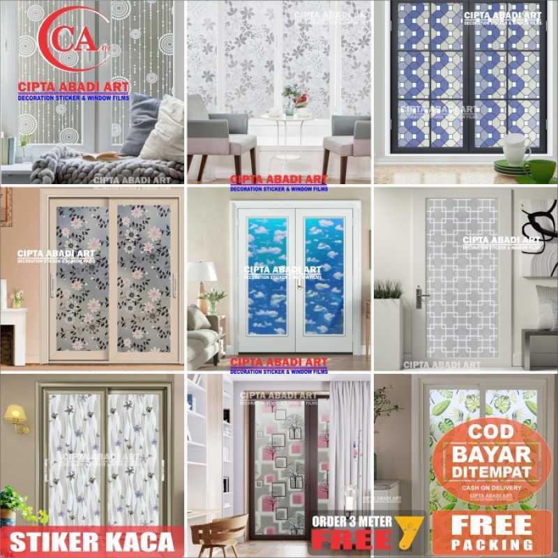 Promo Sticker / Stiker Kaca Cocok Untuk Jendela ( Window Film ) - Motif ...