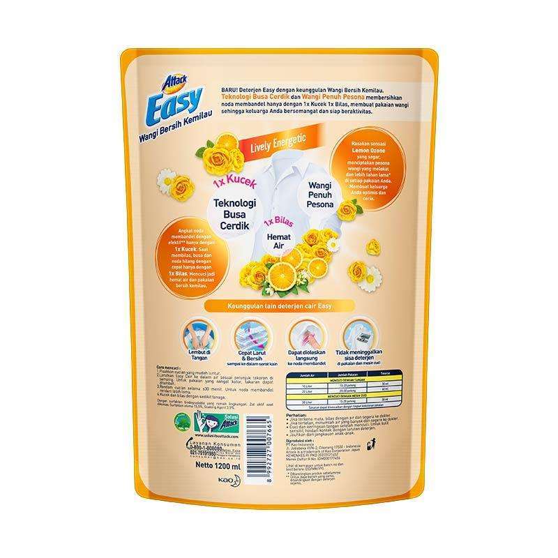 Promo Free Gift - Attack Easy Lively Energetic Deterjen Cair [1200 Ml ...